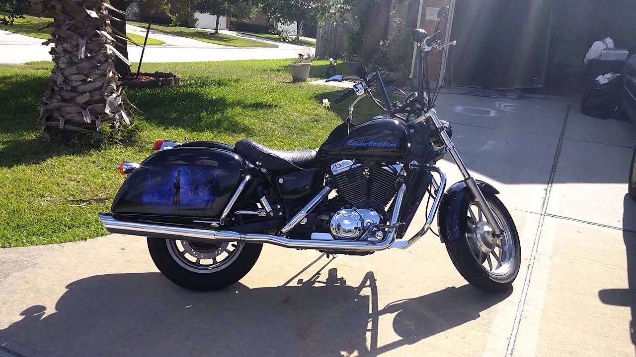 98 Honda Shadow Ace Tourer - YouTube