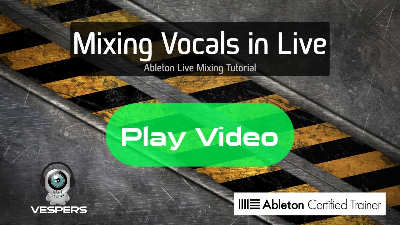 Mixing Vocals - Ableton Live Tutorial - YouTube