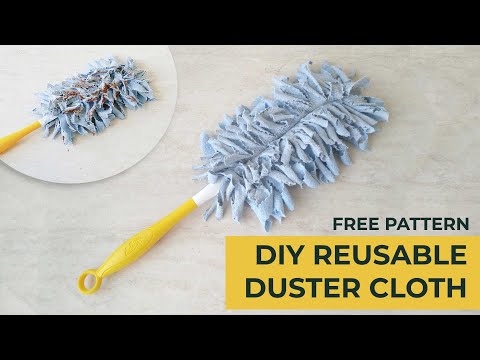 DIY Swiffer Duster Cloths Tutorial + FREE pattern (Washable and Reusable)