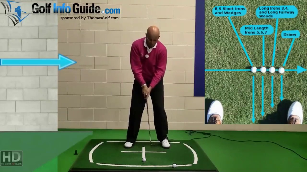 Golf Ball Position for Hybrid Clubs - YouTube