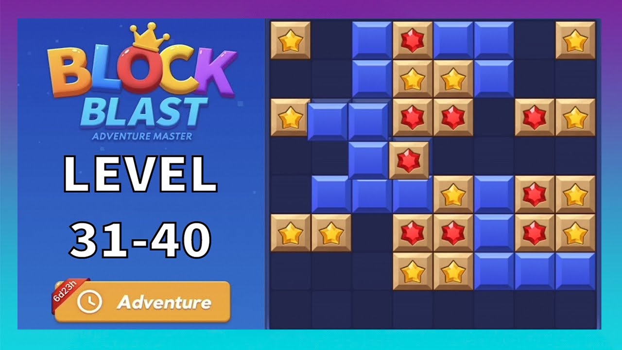 Completing Level 31-40 In Arcade Mode (BlockBlast) - YouTube