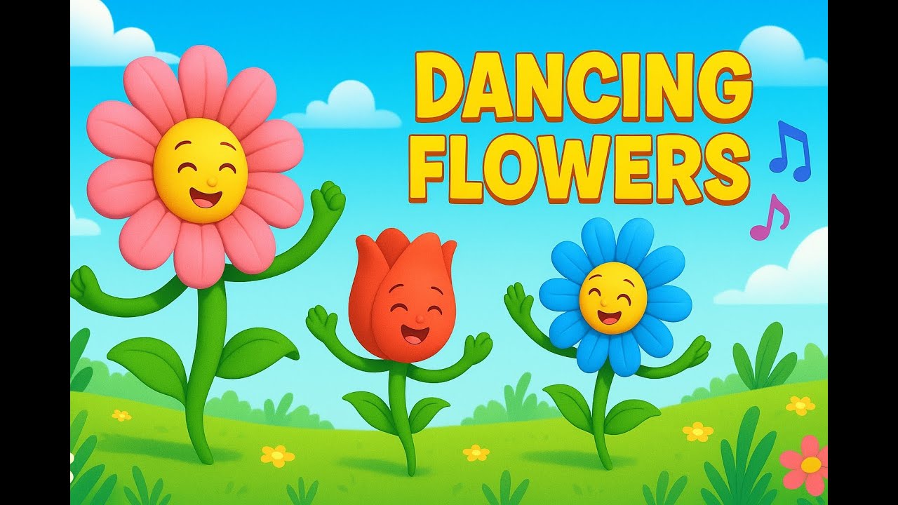 Dancing Flowers 🌼 A Colorful Song About Nature! - YouTube