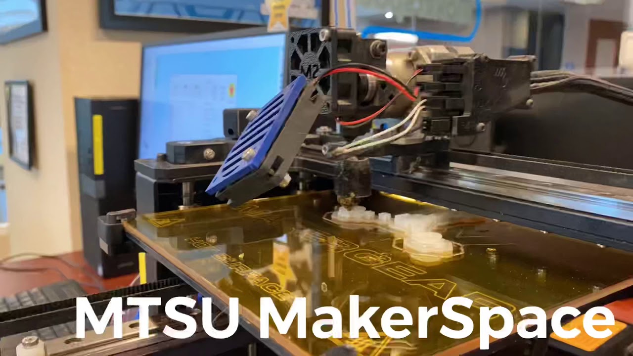 MTSU MakerSpace 3D Printer - YouTube