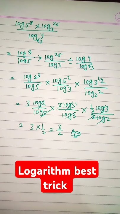Best logarithm tricks for Beginners 🔥🔥🔥#maths #mathtricks #logarithm # ...