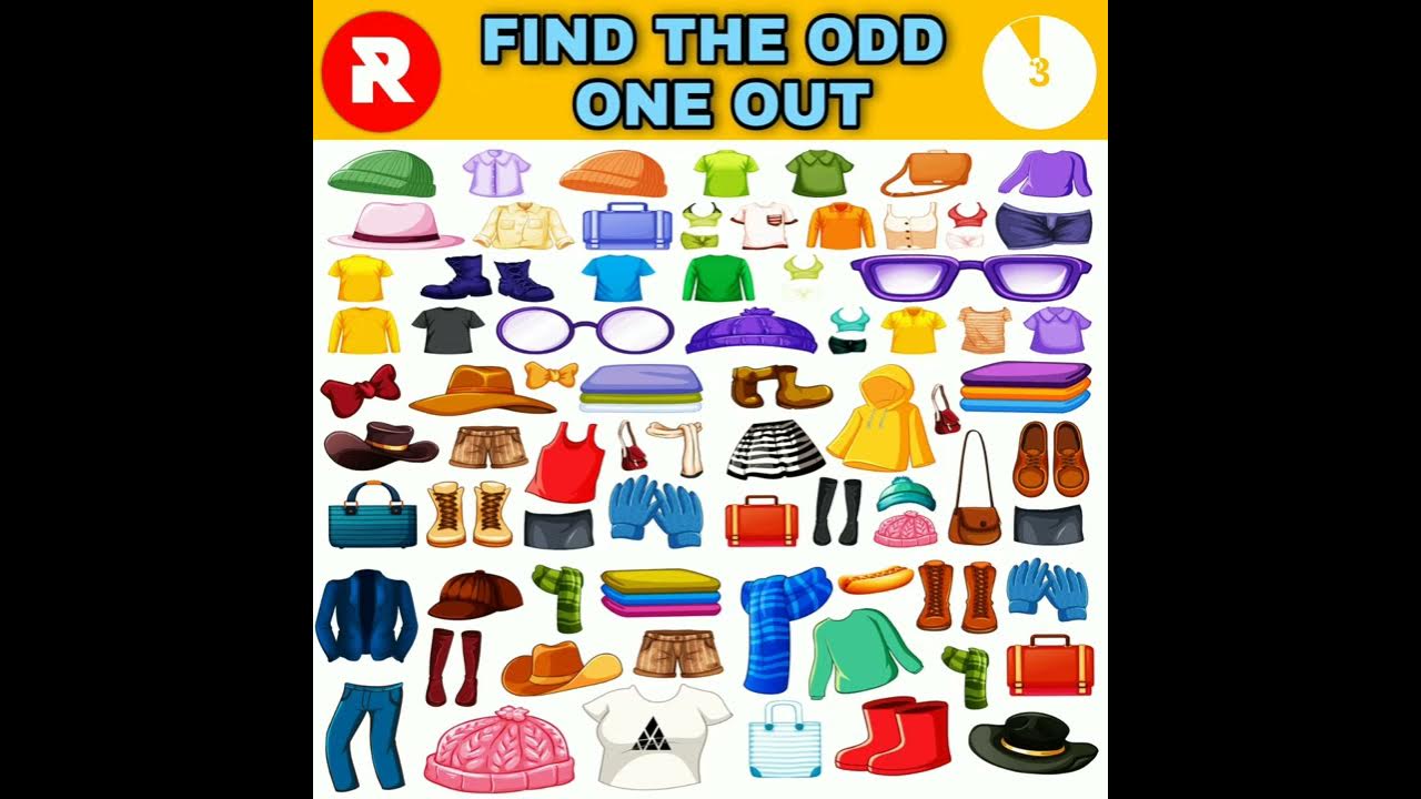 Find the odd one out game | spot the difference | puzzles with answer # ...