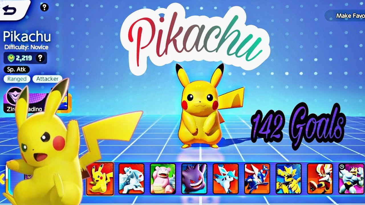 Pokemon unite Pikachu Goals 142 score with Victory #pokemon # ...