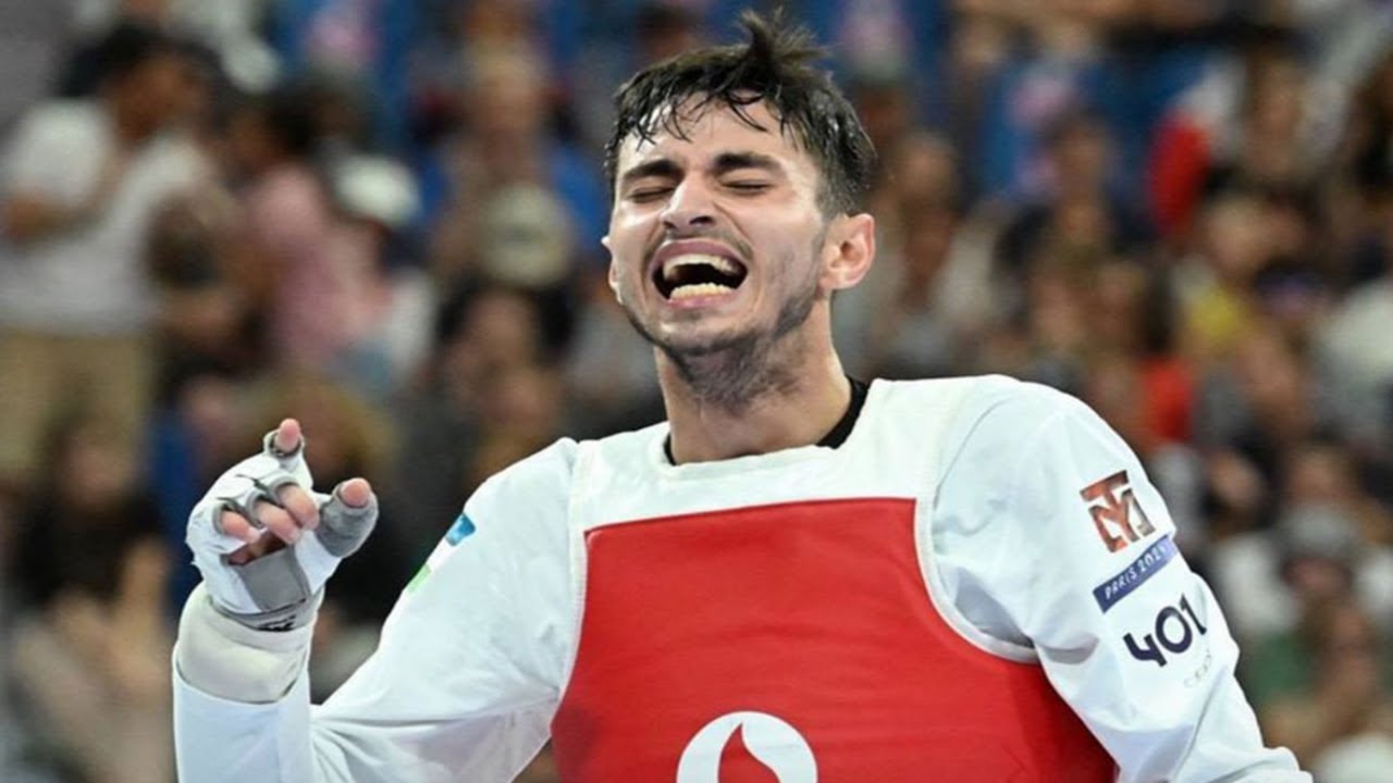Ulugbek Rashitov Wins Gold - Mens 68kg taekwondo - Paris Olympic 2024 ...