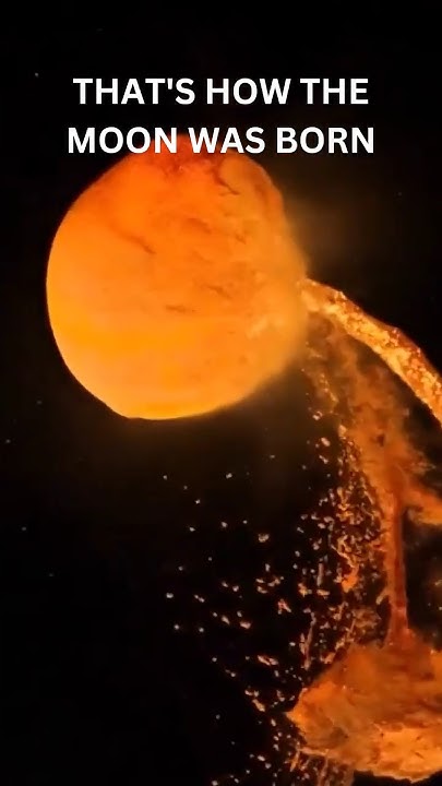 How Did the moon form?? #shorts #space #moon #universe - YouTube