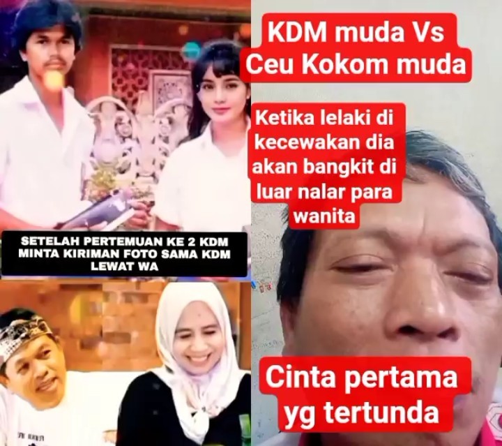 cinta pertama kdm vs kokom yg tertunda #kdm #kadesviral #youtubeshort ...
