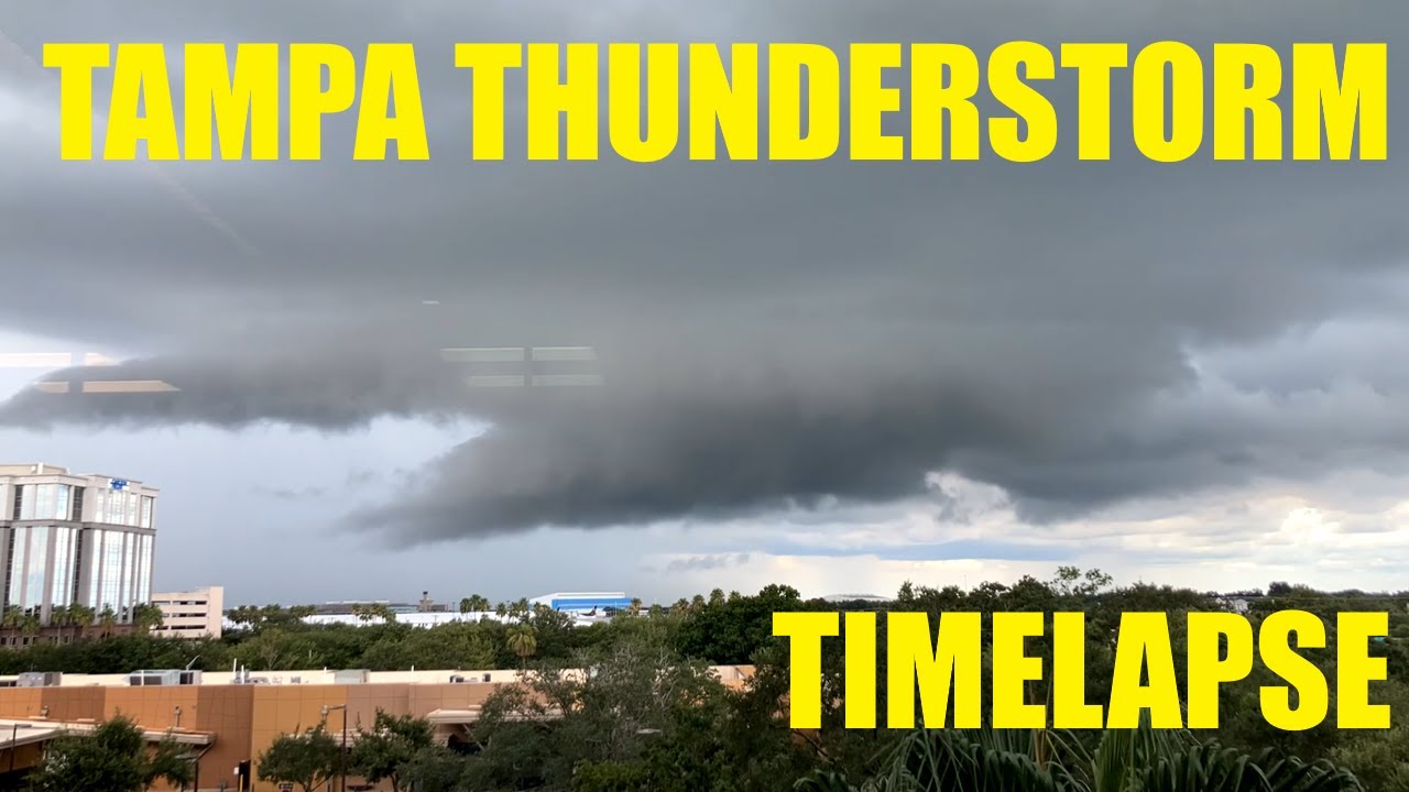 Timelapse - Thunderstorm over Tampa Int'l Airport - YouTube