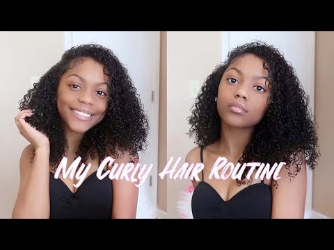 MY CURLY HAIR ROUTINE! | NATURAL HAIR - YouTube