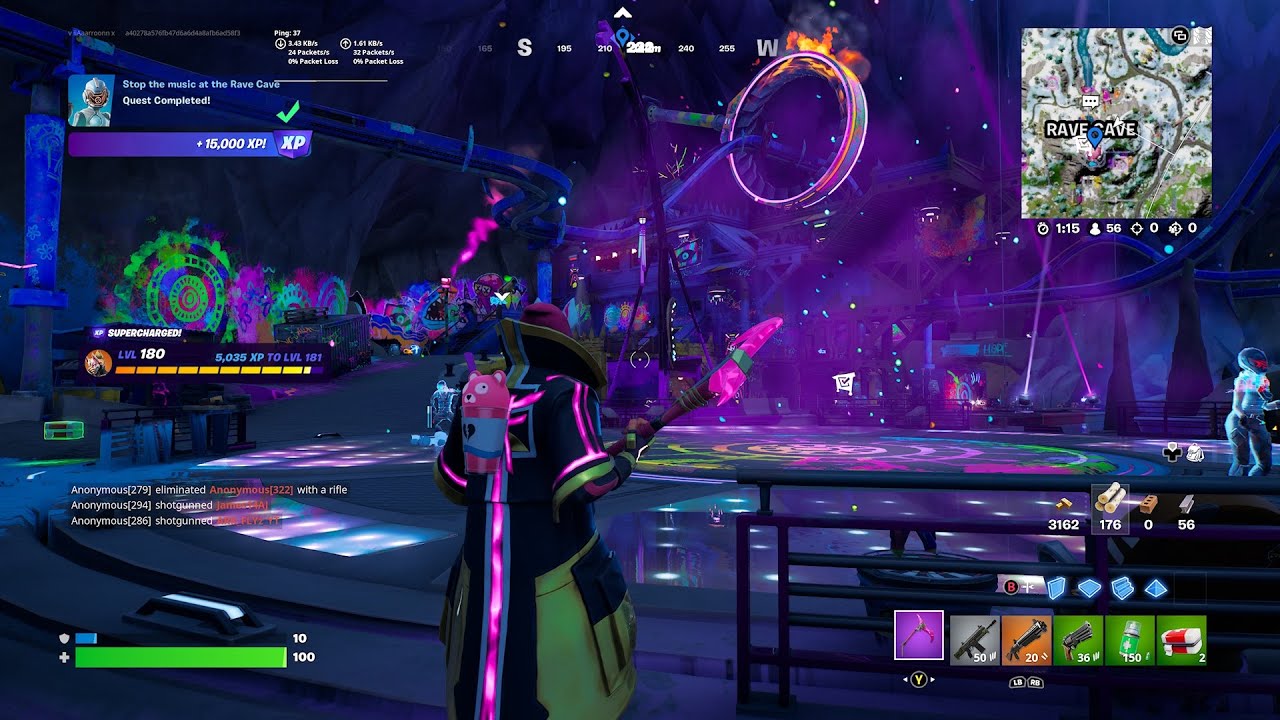 Stop the music at the Rave Cave! Fortnite - Week 7 Challenges! Chapter ...