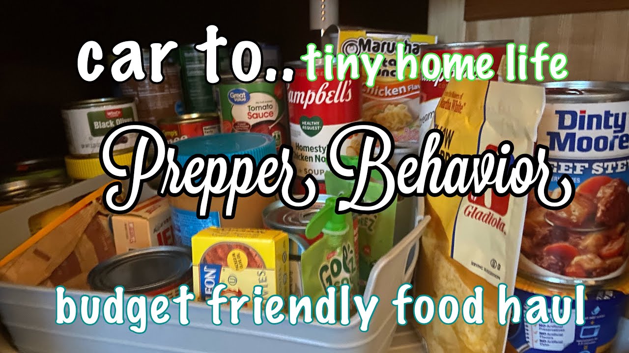 Prepper in pantry, Curious food ?’s. food haul. RPR tiny cabin. healthy ...