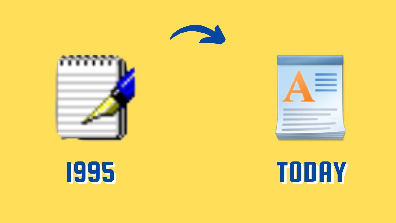 WordPad Icon Evolution [HowToCodeSchool.com] - YouTube