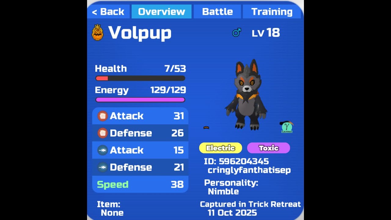 Gamma Volpup | Loomian Legacy - YouTube