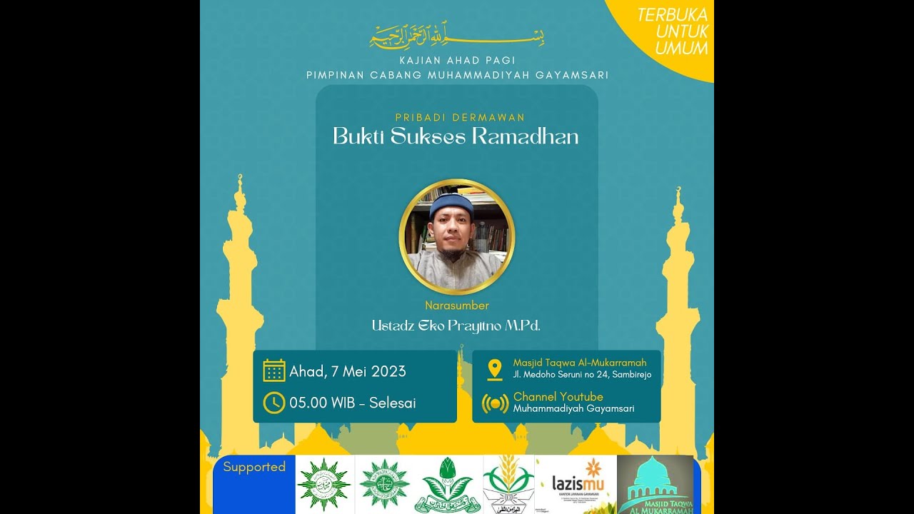 Pribadi Dermawan Bukti Sukses Ramadhan | Ustadz Eko Prayitno M.Pd ...