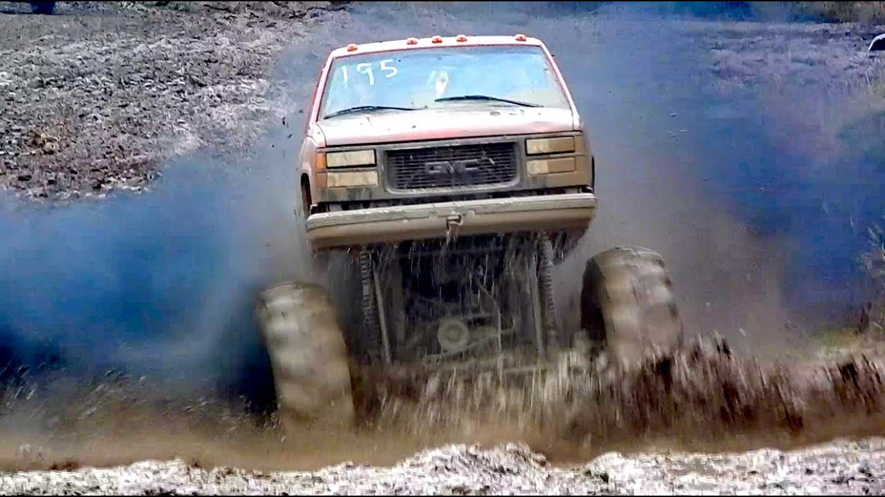 Monster Mega GMC Sierra Mega Diesel Truck Mudding - YouTube