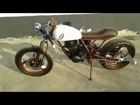 Honda CG 125 Cafe Racer custom - www.moto-kustoms.bg - YouTube