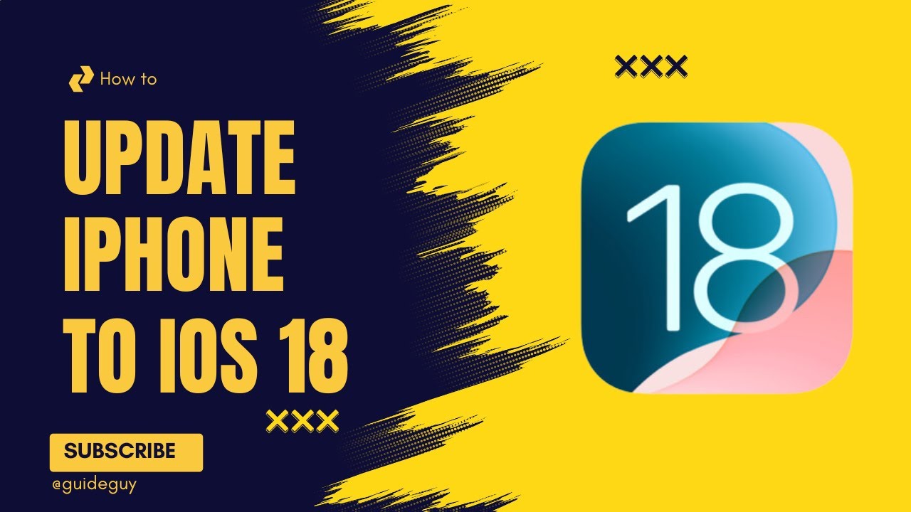 How To Update IPhone To IOS 18 Simply- Full Guide - YouTube