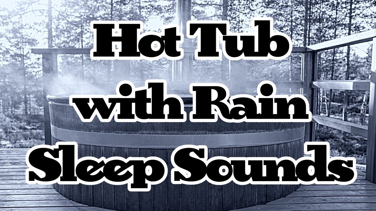 Hot Tub Sounds with Rain for Sleep | Black Screen Ambience | jacuzzi ...
