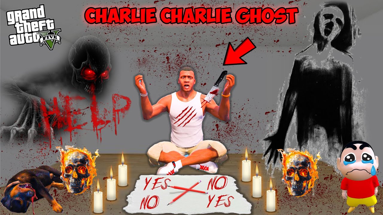 Franklin Plays Charlie Charlie Ghost Challenge At Night ! GTA 5 Mods ...