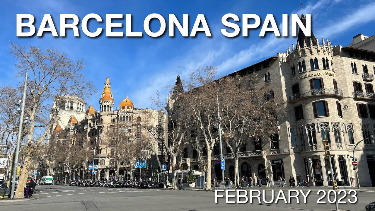[4K]Walking around Barcelona, Spain in February 2023 - YouTube