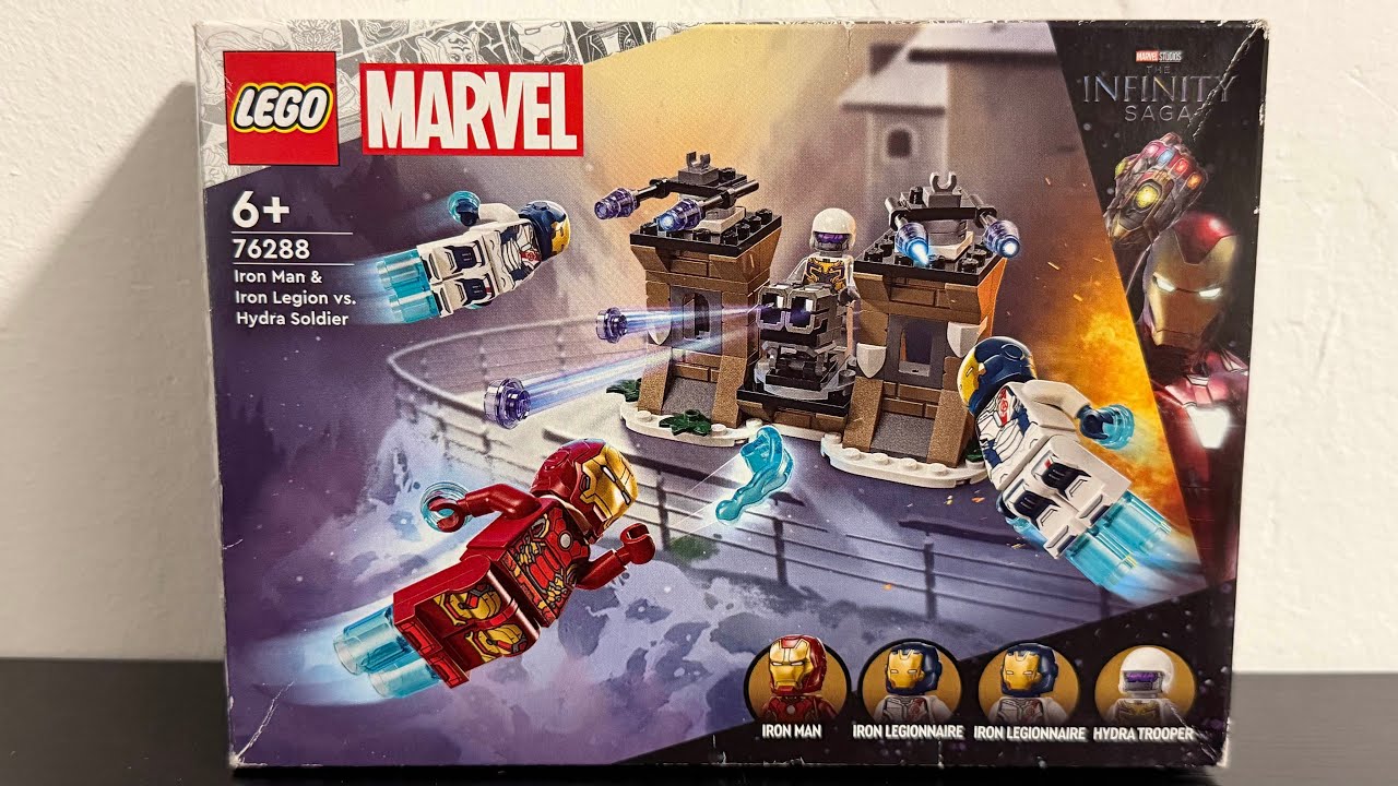 Vasember és a Vaslégió vs. Hydra katona - Lego Marvel 76288 - YouTube