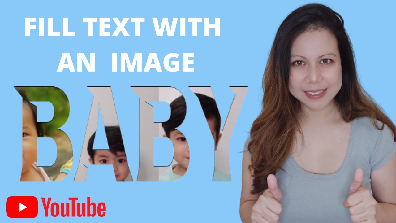 HOW TO FILL IN TEXT WITH AN IMAGE VLOG#6 - YouTube