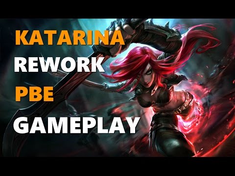 Katarina rework - Full PBE gameplay on mid lane - League of Legends ...