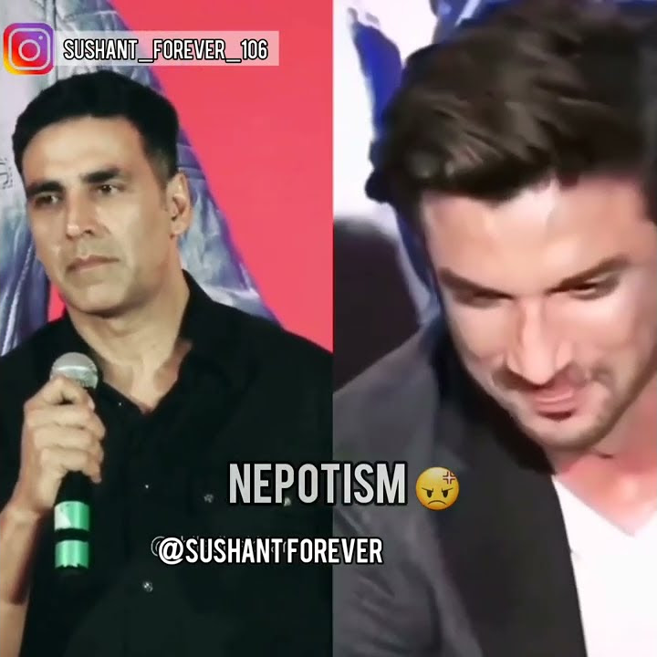 Akshay kumar and sushant singh rajput crying on stage. #nepotism #akshaykumar # ...