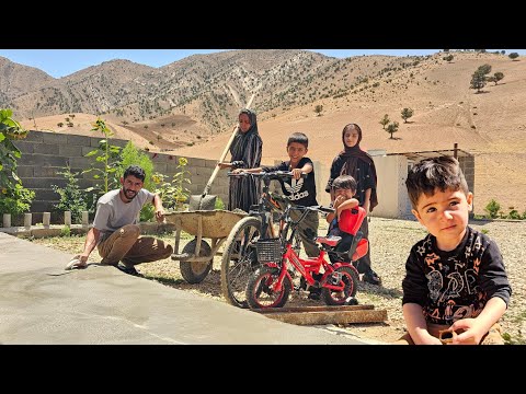 **A Beautiful Nomadic Day: Cementing the Home, Cooking Together, and Loving Every Moment!**