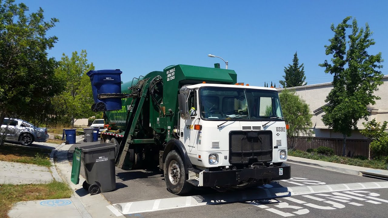 Waste Management/Blue Barrel Disposal #103382 (ex-Corona Unit) - YouTube