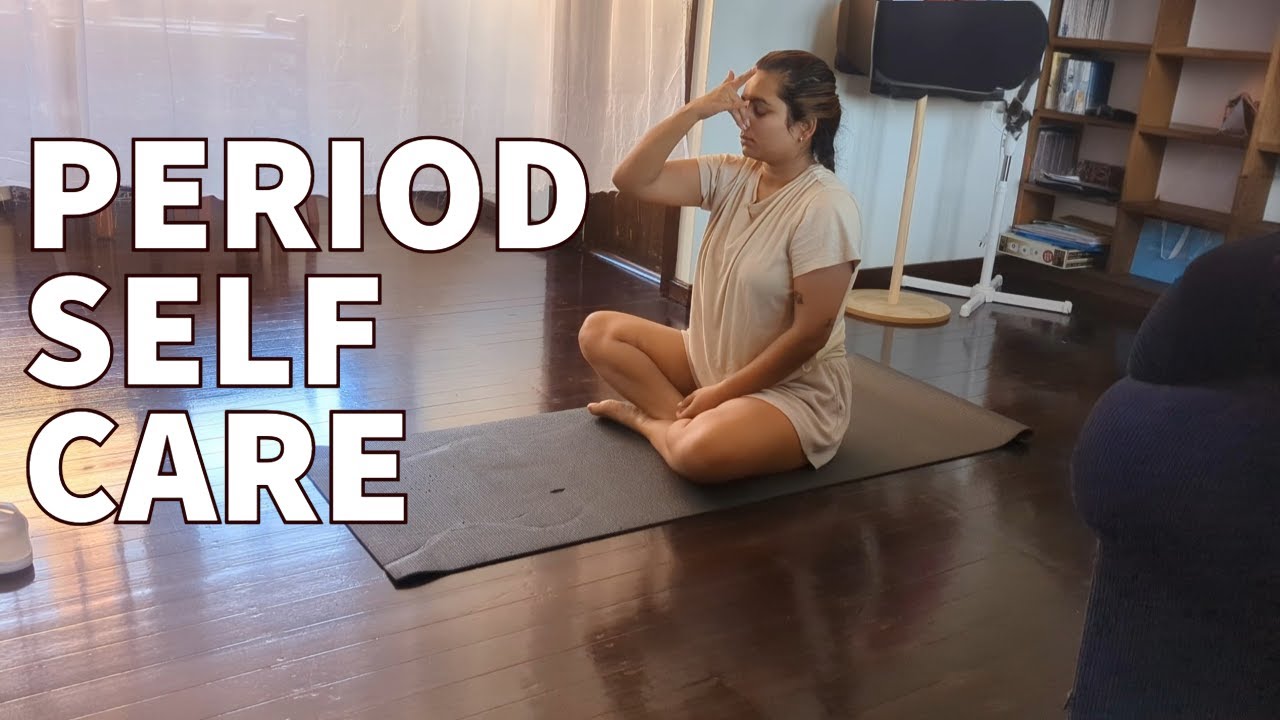 Slow Morning Self Care Routine for Periods 🧘🏼‍♀️☕ - YouTube