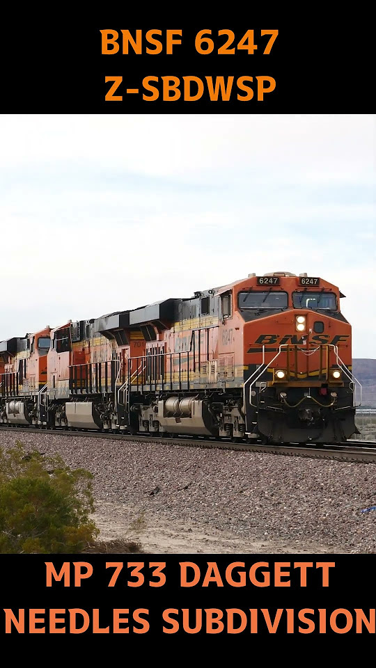 BNSF 6247 EB Z-SBDWSP 1-19-2024 #bnsfrailfan #railway #automobile - YouTube