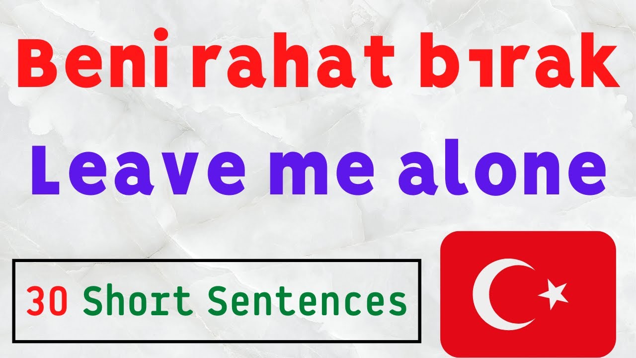 30 Short Sentences in Turkish | Animated - YouTube