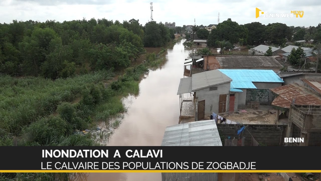 Bénin-Inondation à Calavi: le calvaire de populations de Zogbadjè - YouTube