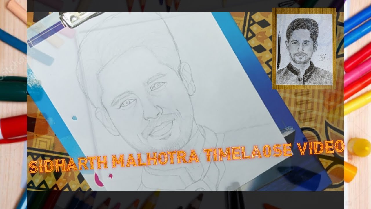 SIDHARTH MALHOTRA SKETCH [How To Draw Beginner] - YouTube