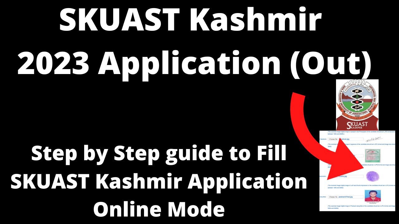 SKUAST Kashmir Admission 2023 Application (Started)- How to Fill ...