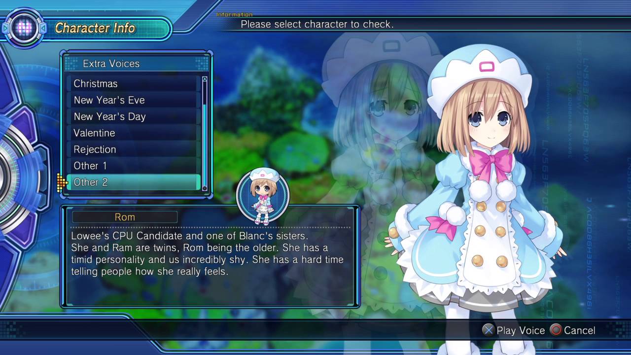Megadimension Neptunia VII Rom & Ram Voice Clips - YouTube