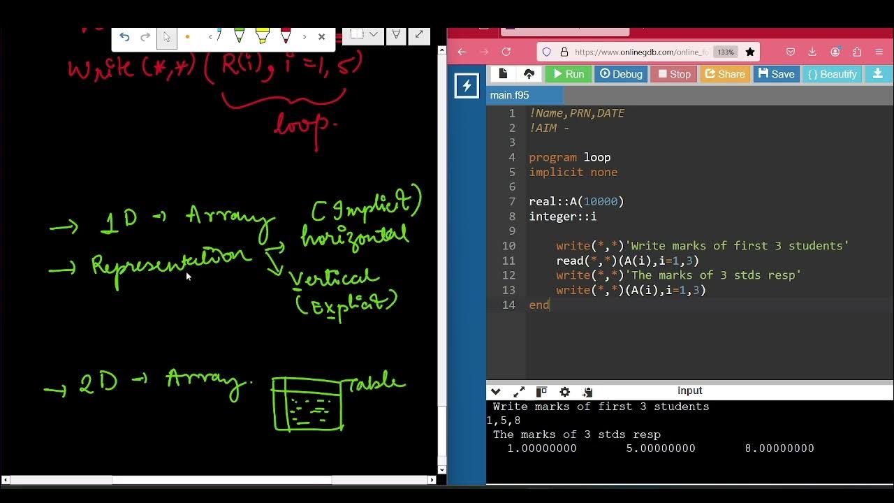 2D Array and Do Loops, Basics OF Fortran 4, M.Sc Physics, Pune University - YouTube