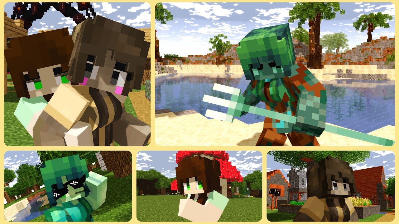 Flower ocean body half and zombie girl (shit & fart & peeing) life ...