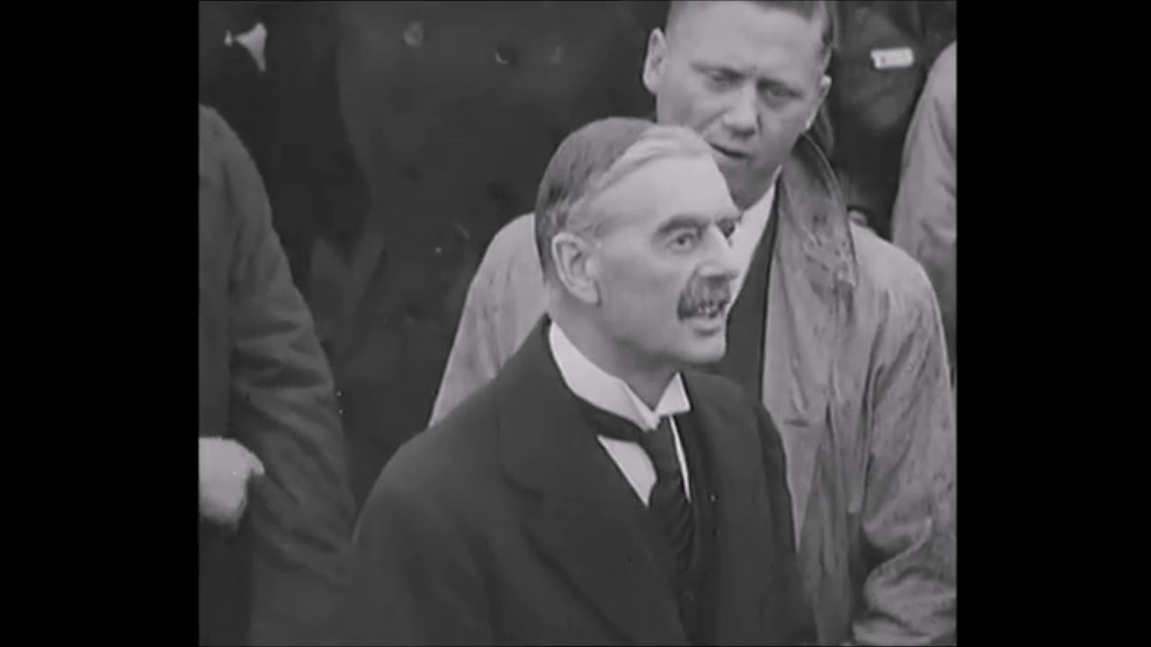 Neville Chamberlain "Peace For Our Time" - Munich Agreement - YouTube