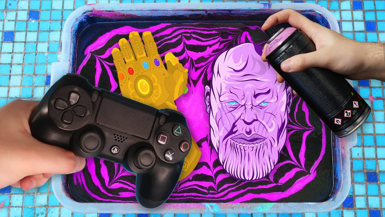 HYDRO Dipping PS4 Controller !! (Thanos Custom) 🎨 - YouTube
