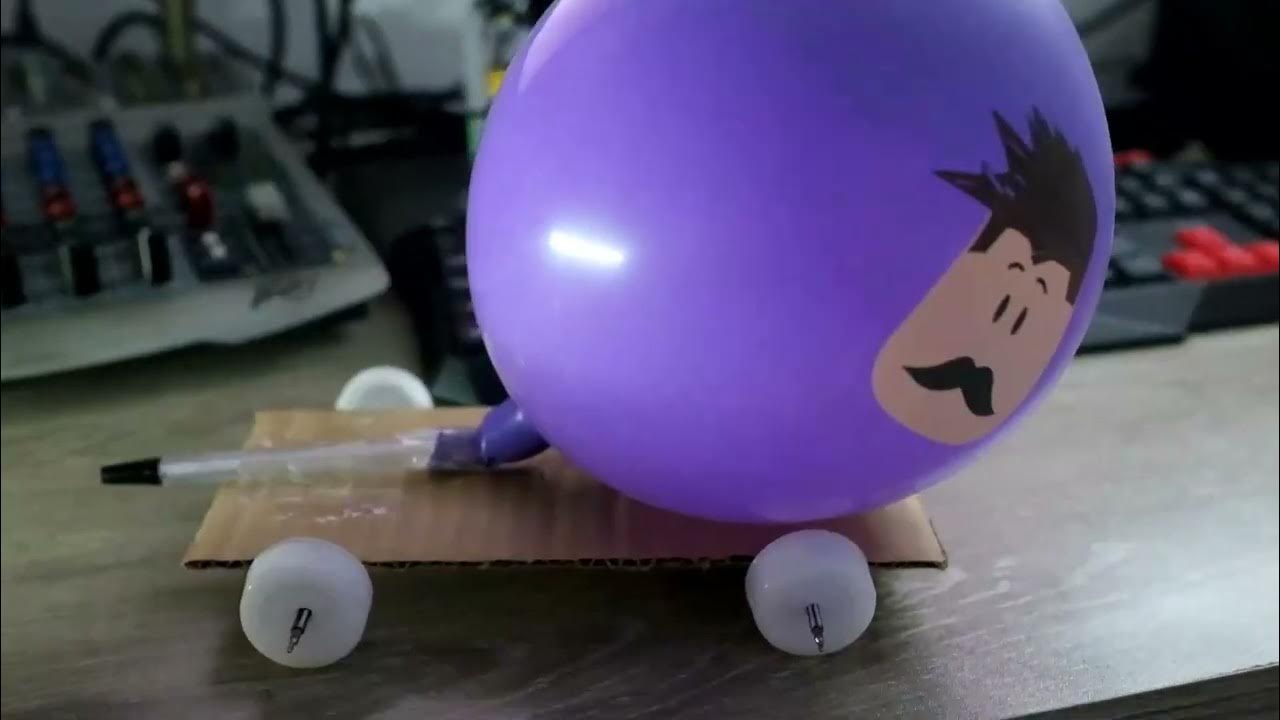 Balloon Powered Car - YouTube