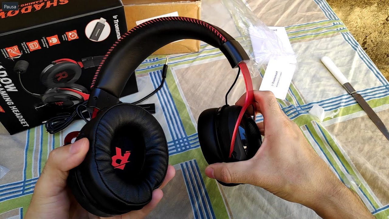 Unboxing Headset sem fio Shadow gaming - Tem uma boa construção, Review ...
