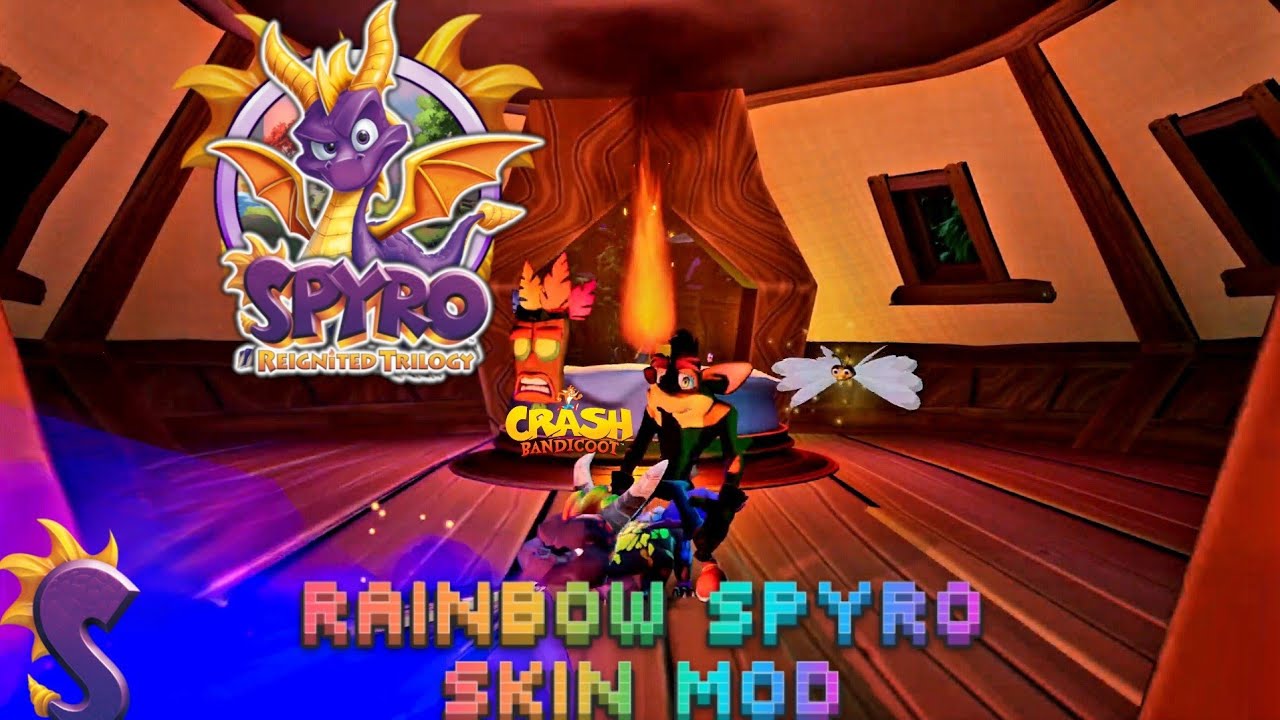 Spyro Reignited Trilogy: Rainbow Spyro: Skin Mod - YouTube