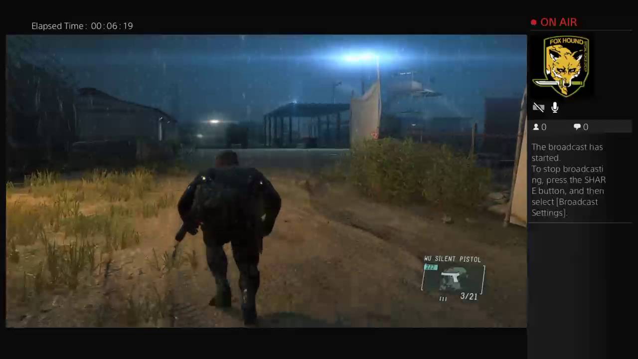 First mgs 5 ground zero broadcast - YouTube