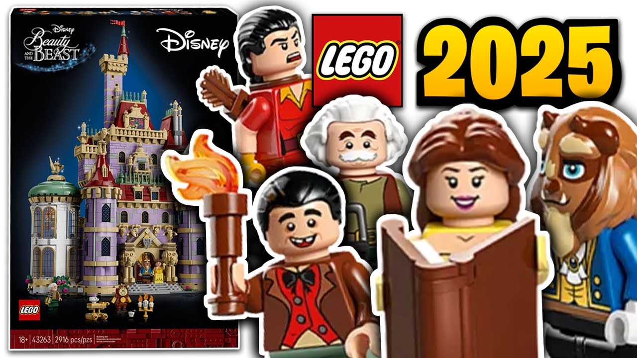 LEGO Disney Beauty and the Beast Castle 2025 Set OFFICIALLY Revealed ...