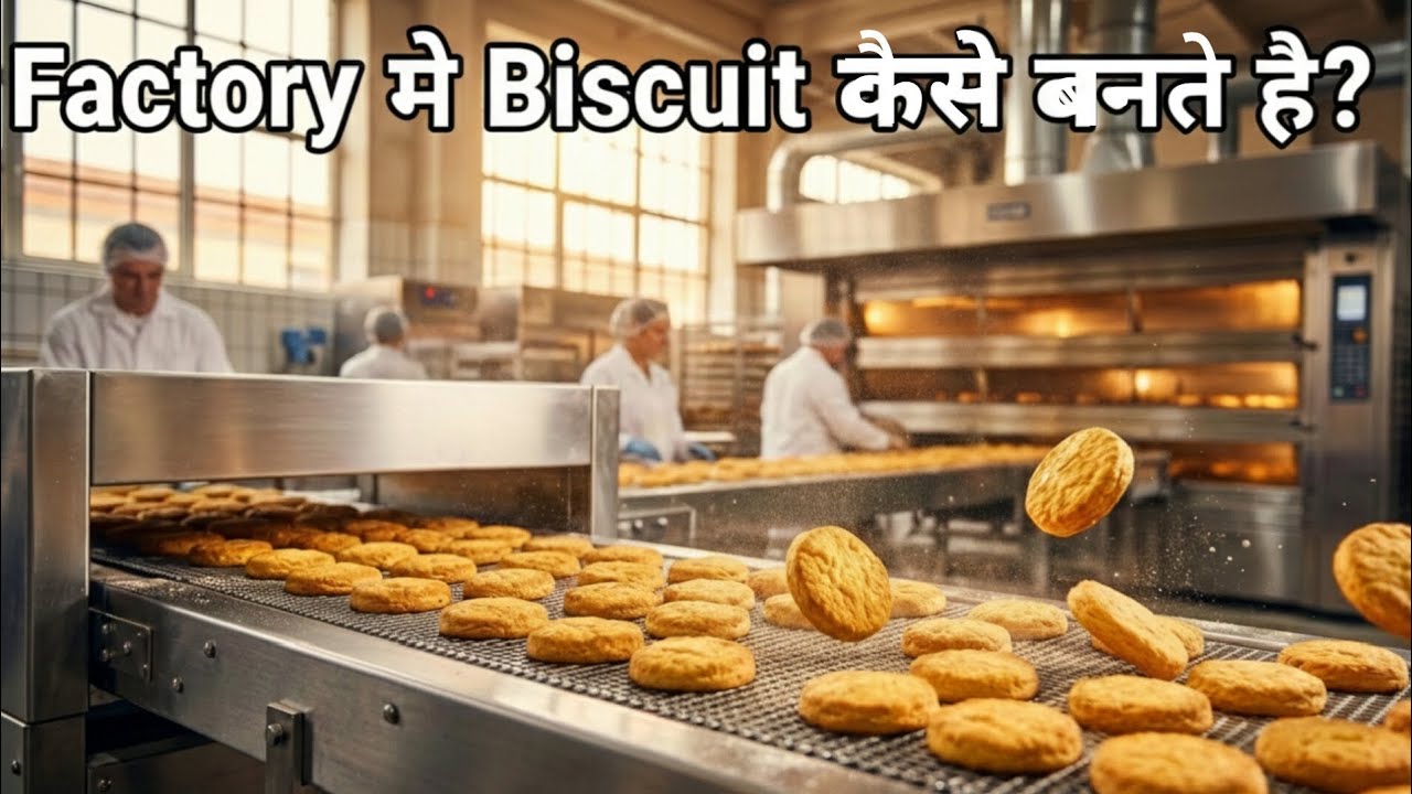 बिस्कुट बनाने की फैक्ट्री | Inside Biscuit Factory | Amazing Process ...