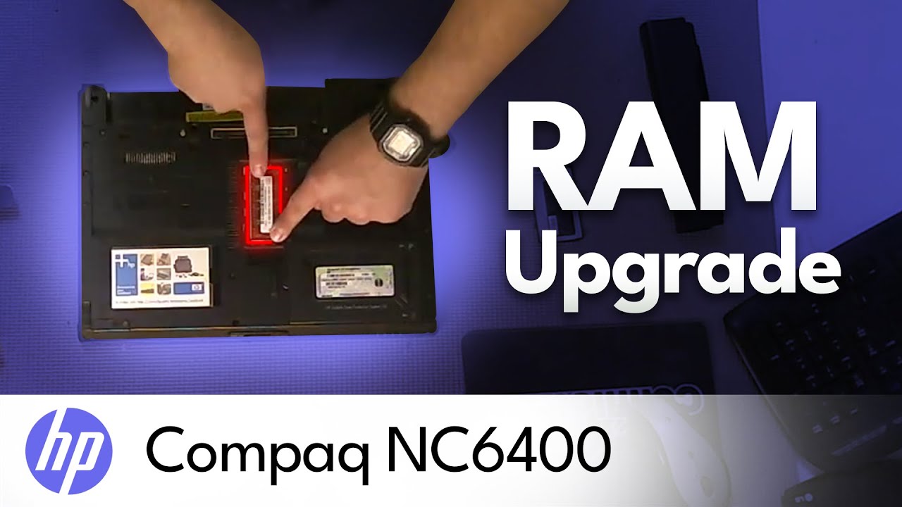 HP Compaq NC6400 Ram Removal Upgrade - YouTube